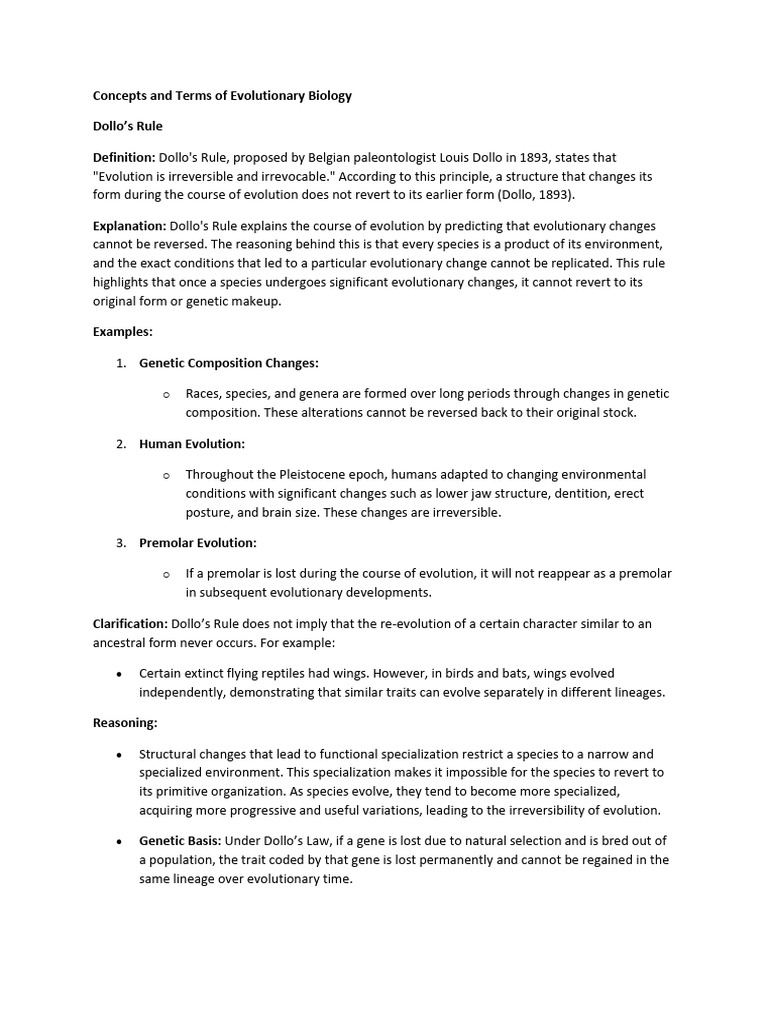 Concepts in Evolutionary Biology | PDF | Biology | Evolution