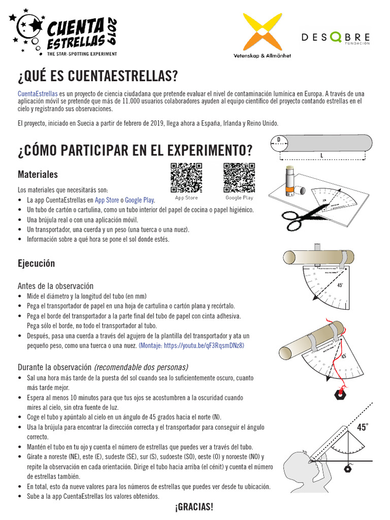 Resumen ESP Star Spotting Experiment Background Material B | PDF