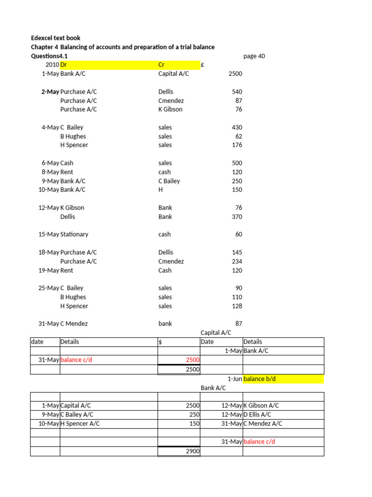 Oct 2025 (TZEC) Accounting - 5.11.24 | PDF | Debits And Credits | Banks