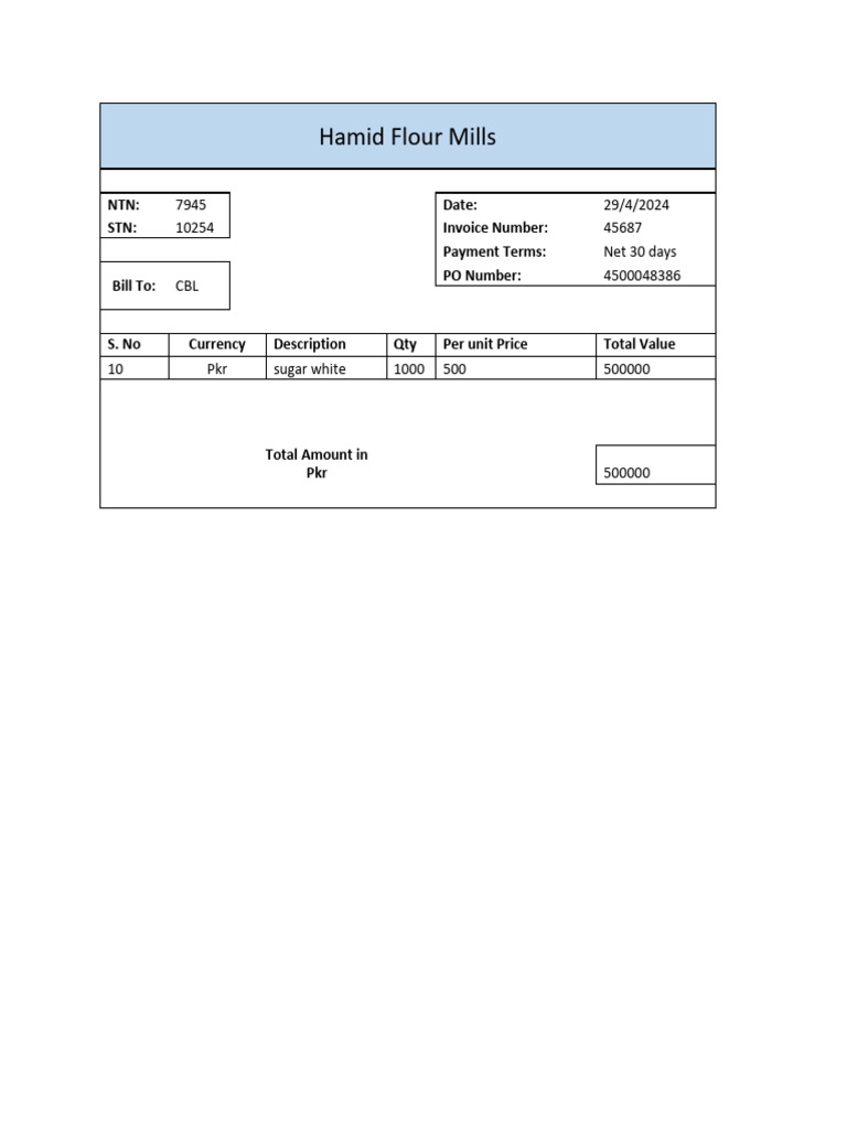 Sample Invoice | PDF