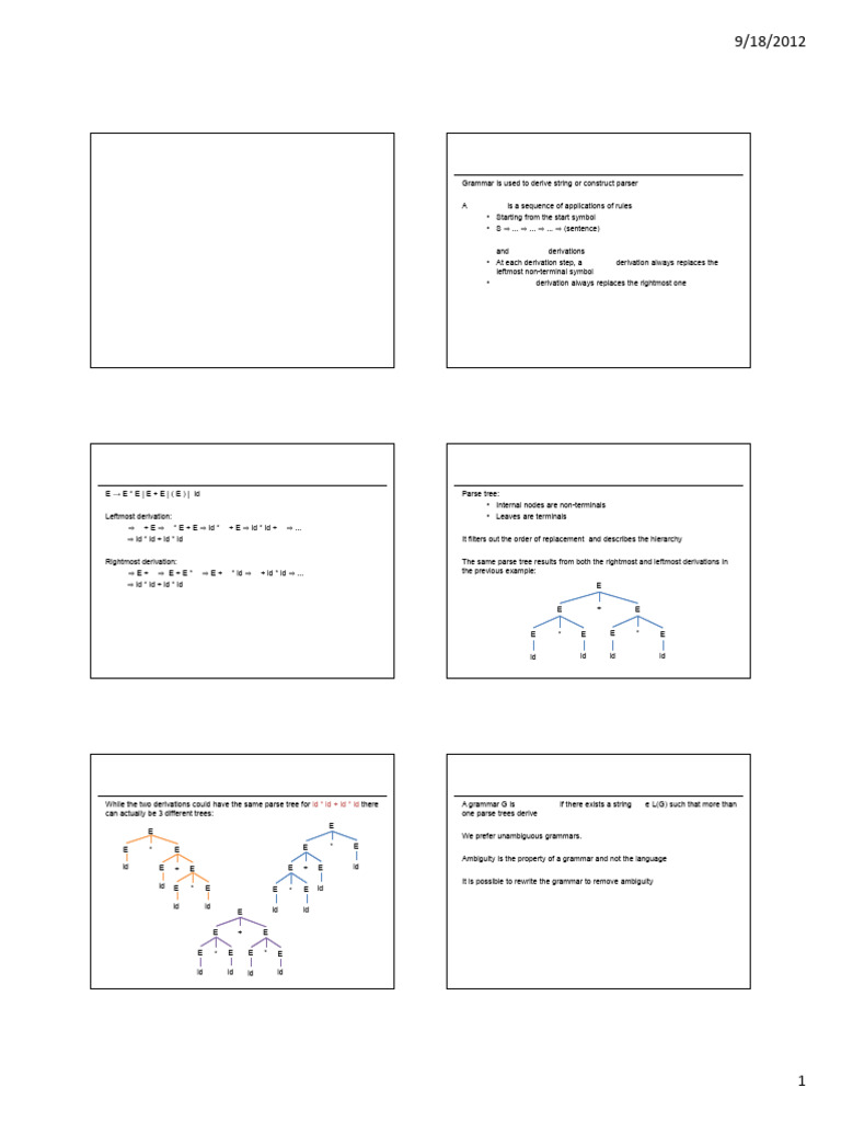 Cs1622 Parsing Part2 Bun | PDF | Parsing | Theoretical Computer Science