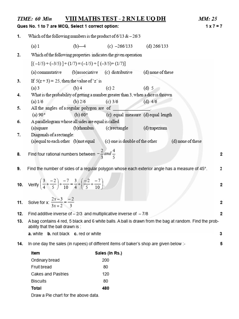 Viii Rat Num Lin Equ Quad Data Hand 27 May 24 | PDF | Rectangle | Elementary Geometry
