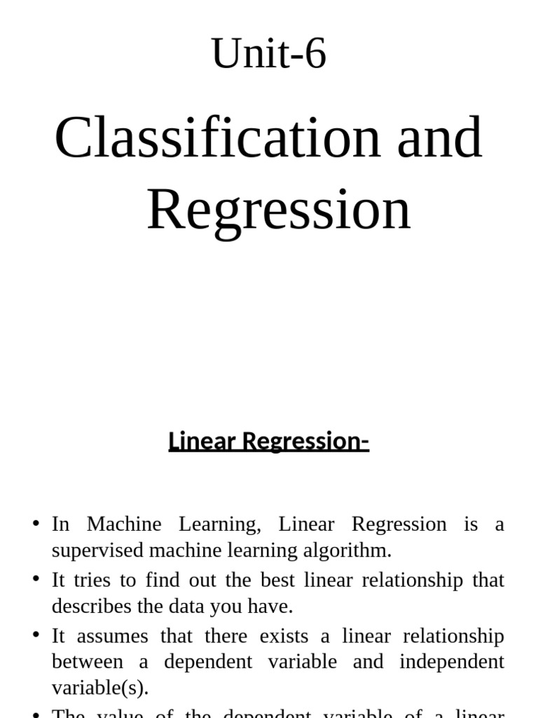 FAM_Unit6 | PDF | Mean Squared Error | Receiver Operating Characteristic