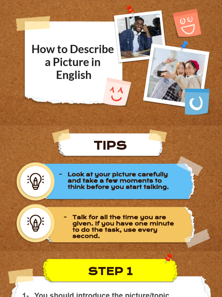 How To Describe A Picture in English-1-1 | PDF | Self-Improvement