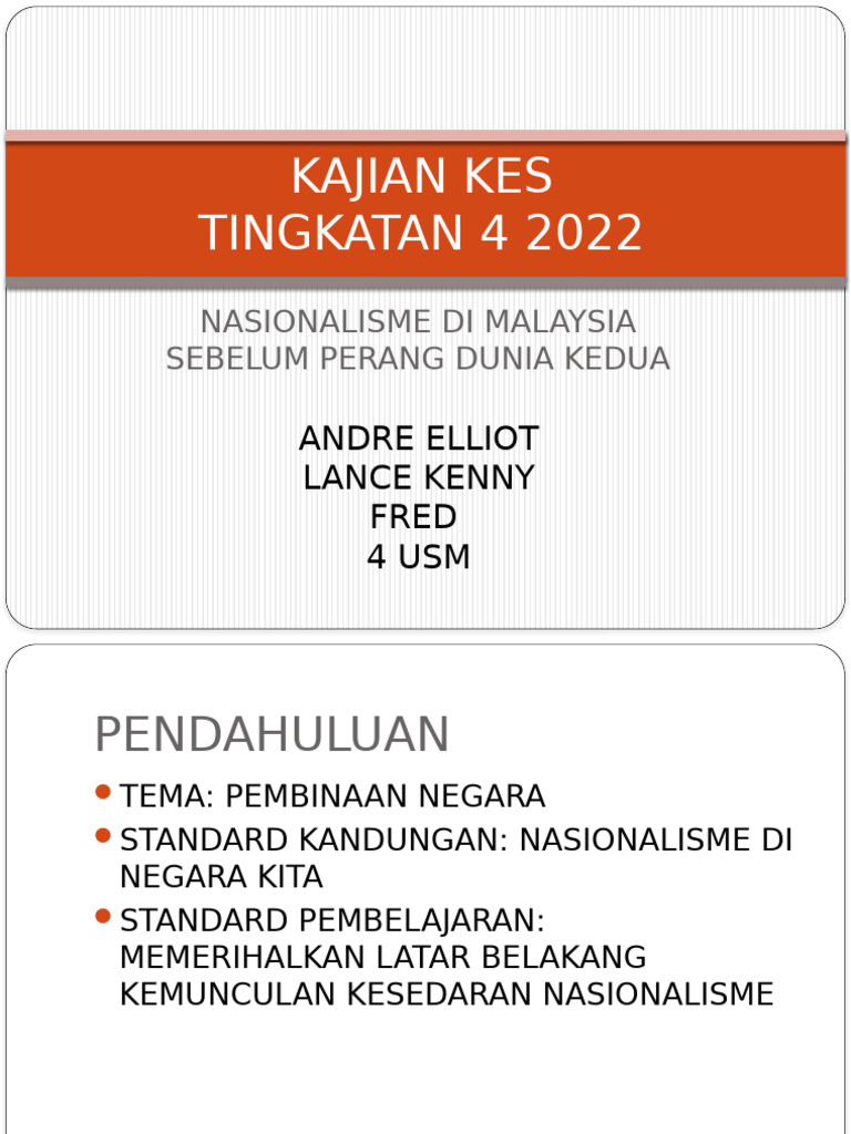 Kajian Kes Tingkatan 4 2022 | PDF | Perjalanan