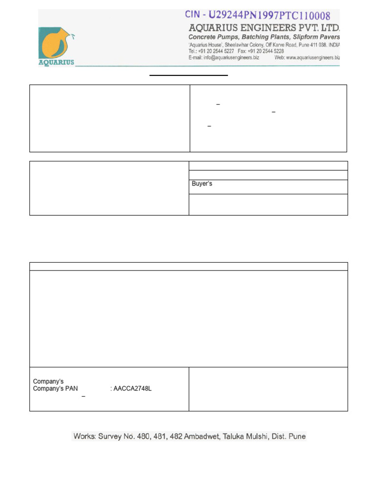 Service Charge Quotation Ahluwalia Contacts India LTD | PDF