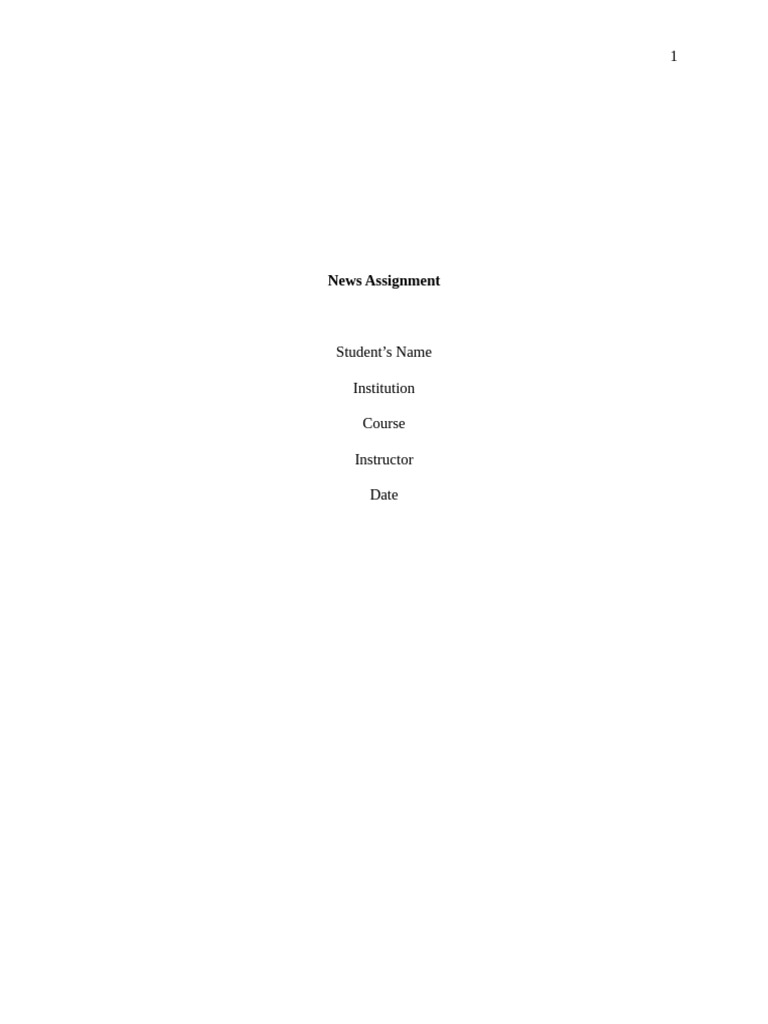 News Assignment | PDF | Deviance (Sociology) | Crimes