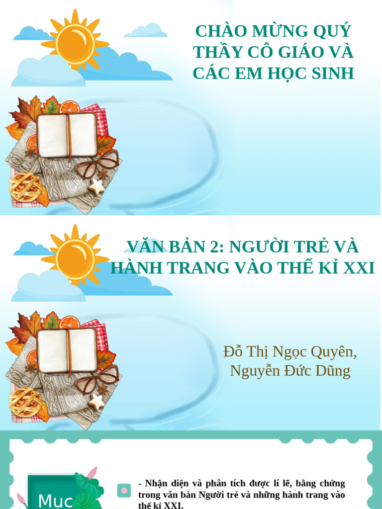 Ctst 11 - bài 2. Đọc Vb2-Người Trẻ Và Hành Trang Vào Thế Kỉ Xxi | PDF