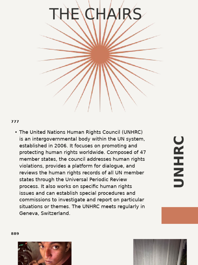 Meet the Chairs | PDF | United Nations Security Council | United Nations