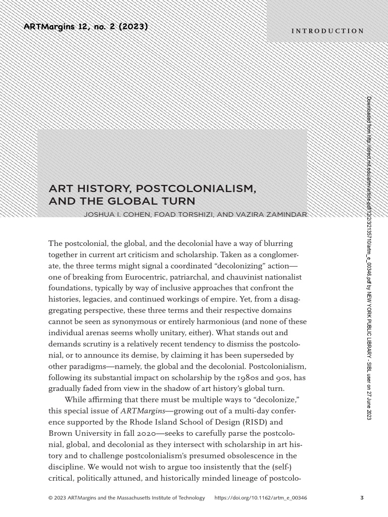 Art History Postcolonialism and The Glob | PDF | Postcolonialism | Orientalism (Book)