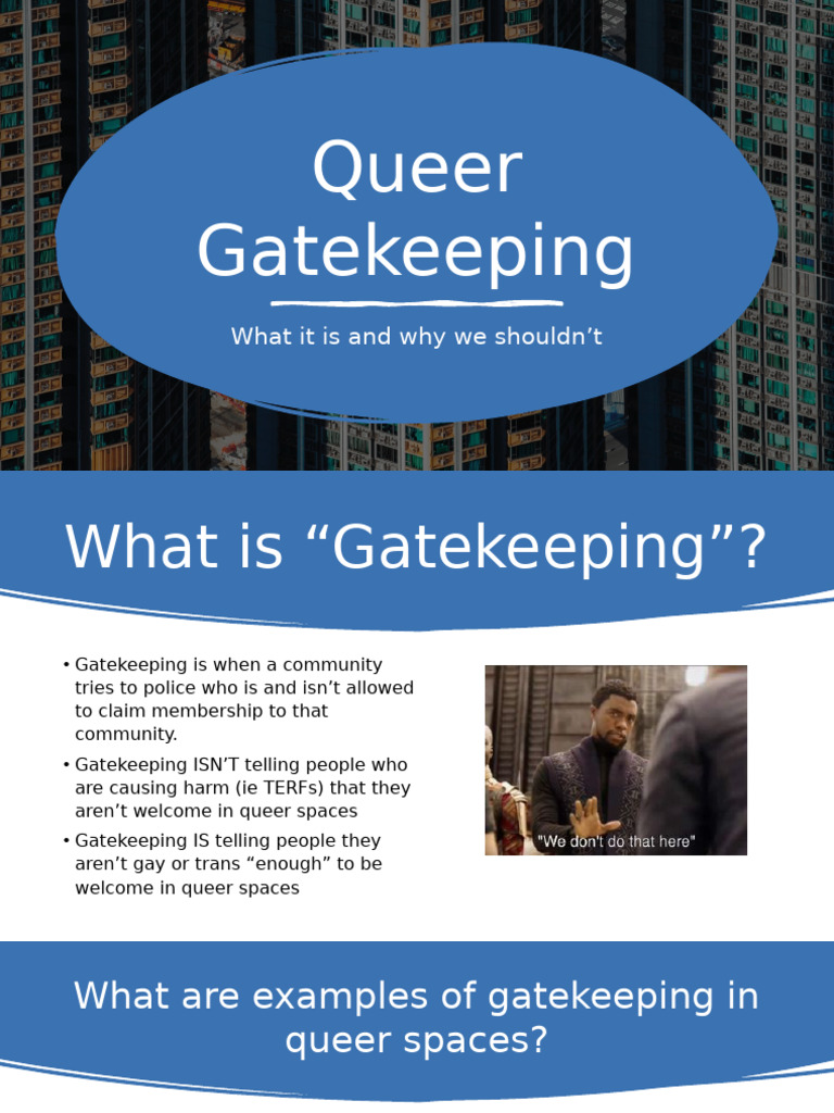 Queer Gatekeeping | PDF | Social Science