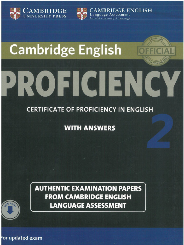 Cambridge English Proficiency CPE 2 For | PDF