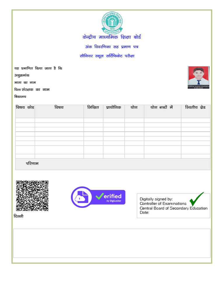 Cbse Class Xii Result | PDF | Adolescence | Qualifications