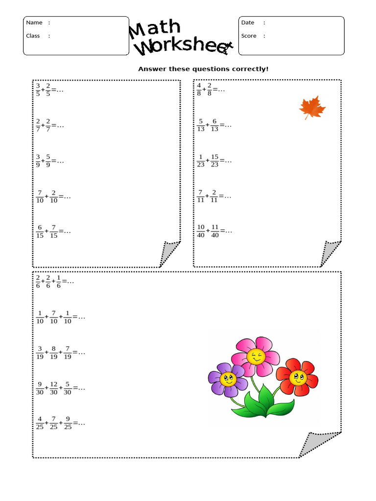 worksheet math | PDF