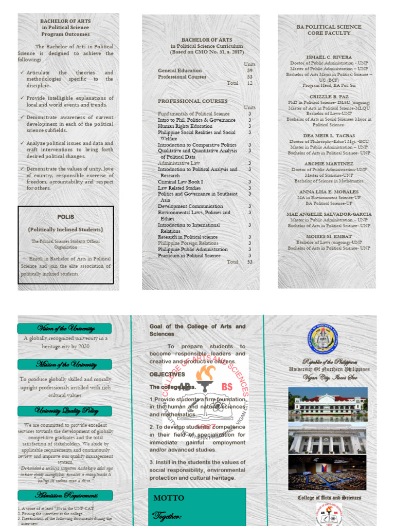 Brochure BA Political Science | PDF | Liberal Arts Education | Science