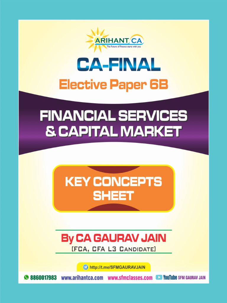 Ca Final Elective Paper 6B FSCM Key Concept Sheet | PDF | Financial ...