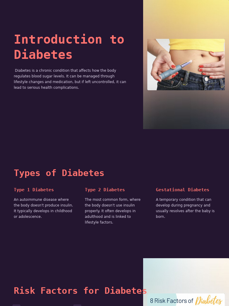 Introduction To Diabetes | PDF | Diabetes | Hyperglycemia
