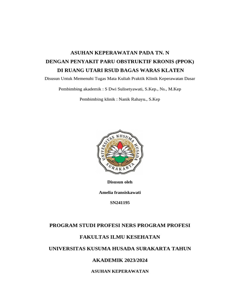 Askep Ppok 2 | PDF | Pengembangan Diri | Kesehatan Holistik