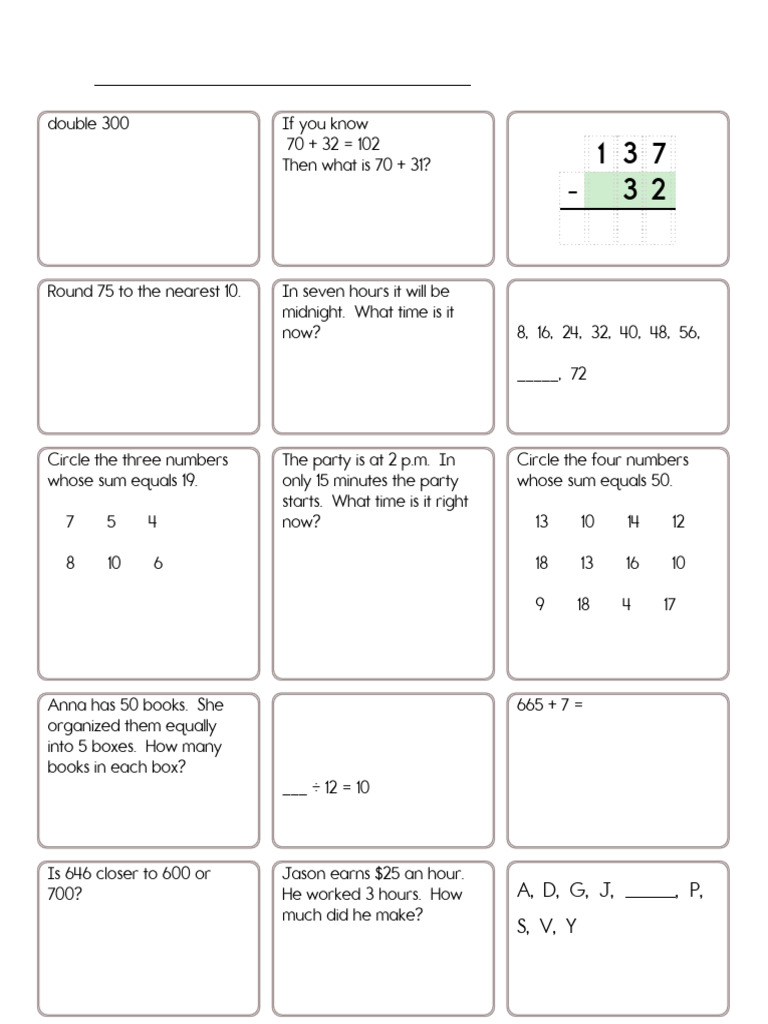 MathWorksheetsGrade4 12 16 | PDF