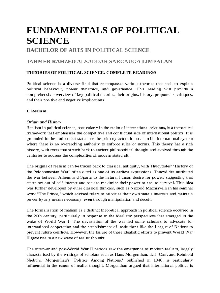 Polsci Uts | PDF | Constructivism (Philosophy Of Education) | Marxism