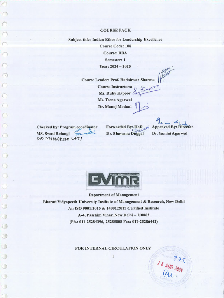 Course Pack | PDF