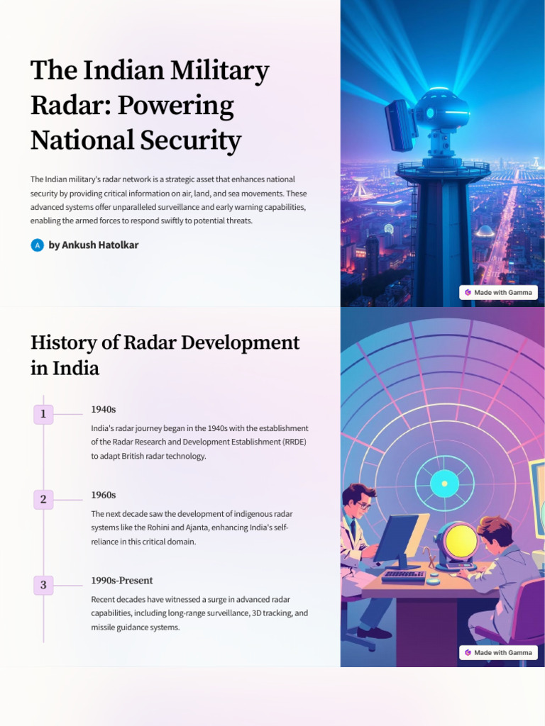 The Indian Military Radar Powering National Security | PDF | Radar | Anti Aircraft Warfare