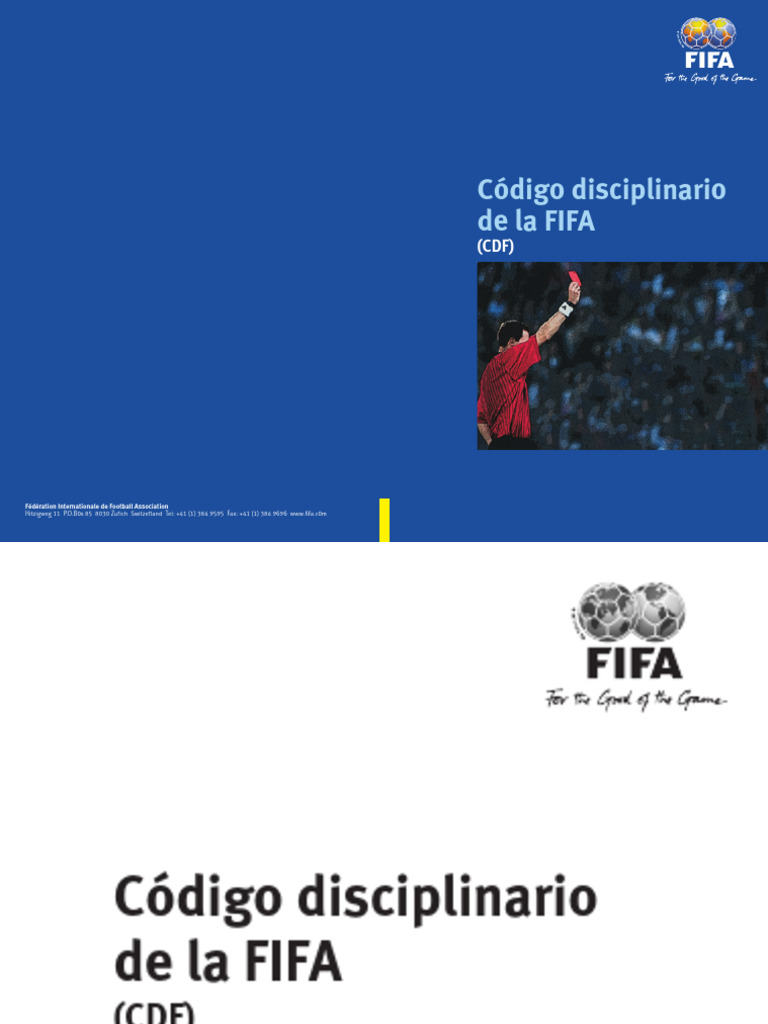 Codigo Disciplinario FIFA | PDF | Multa (pena) | Asociación de Futbol
