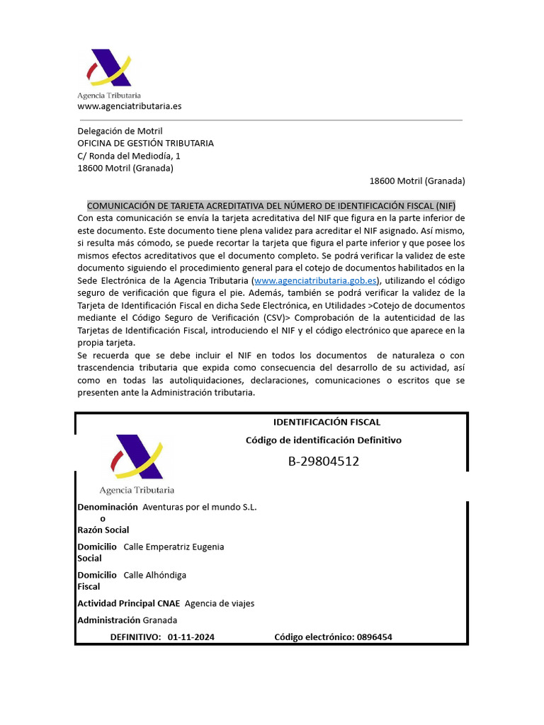 CIF Definitivo | PDF