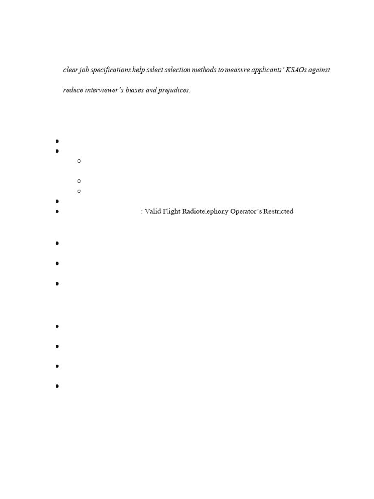 Chapter 6 - Employee Selection v2 | PDF | Situation Awareness ...