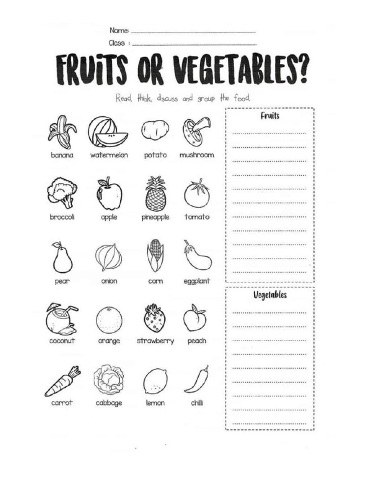 Fruits or Vegetables | PDF