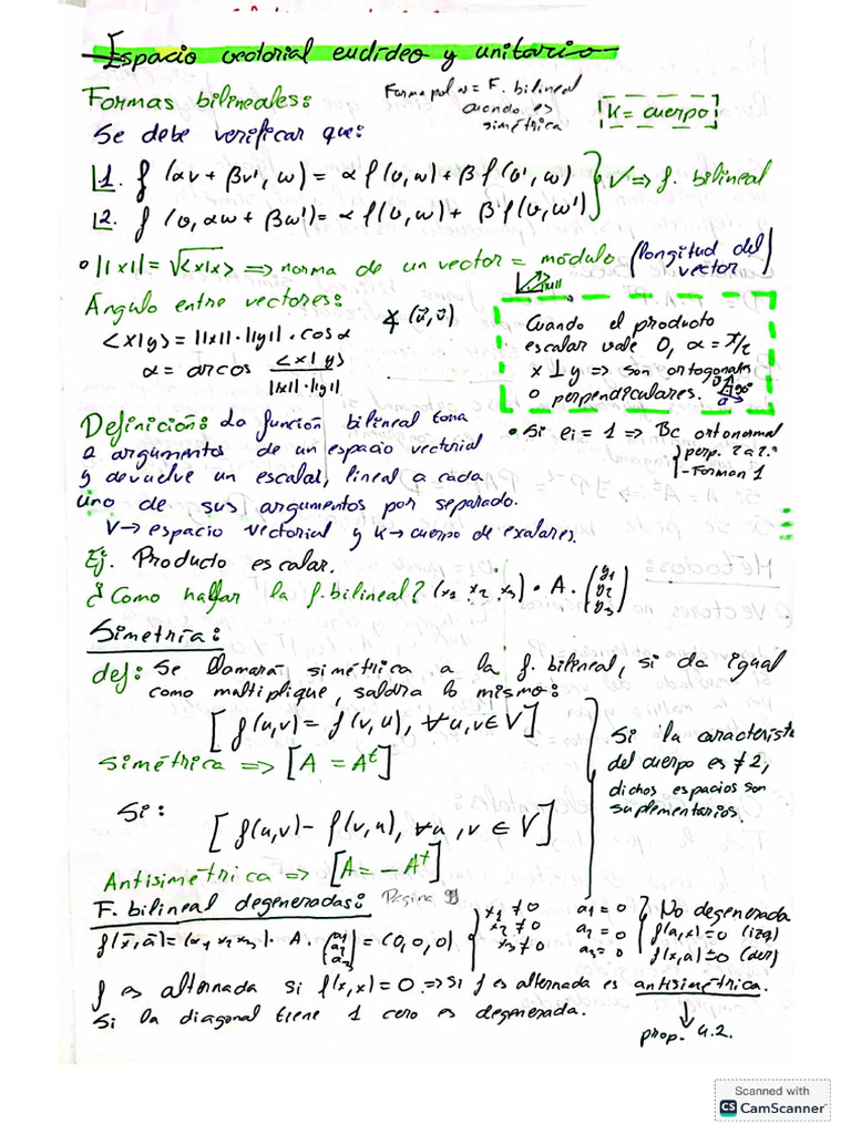 Apuntes 2 de Algebra | PDF