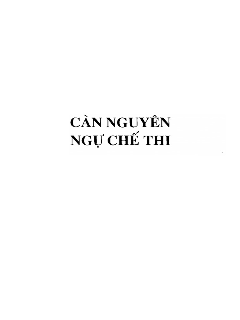 CÀN NGUYÊN NGỰ CHẾ THI Quốc ngữ | PDF
