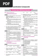 Coordination Compounds PYQS | PDF | Coordination Complex | Ligand