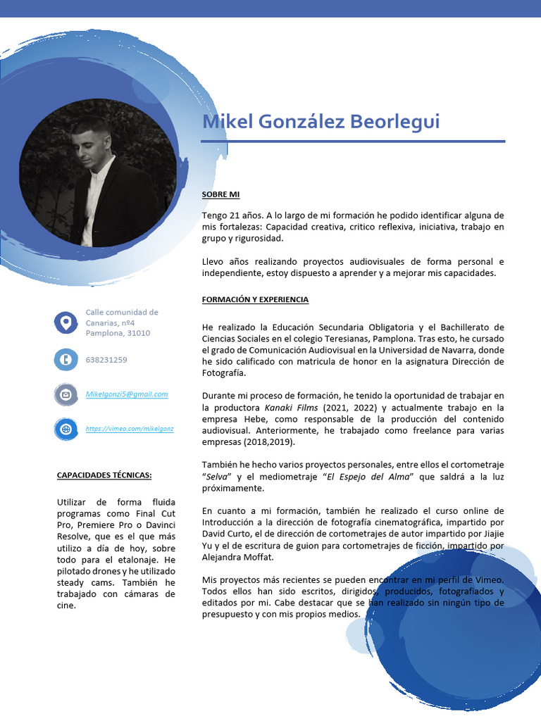 Mikel GonzÃ¡lez CV | PDF