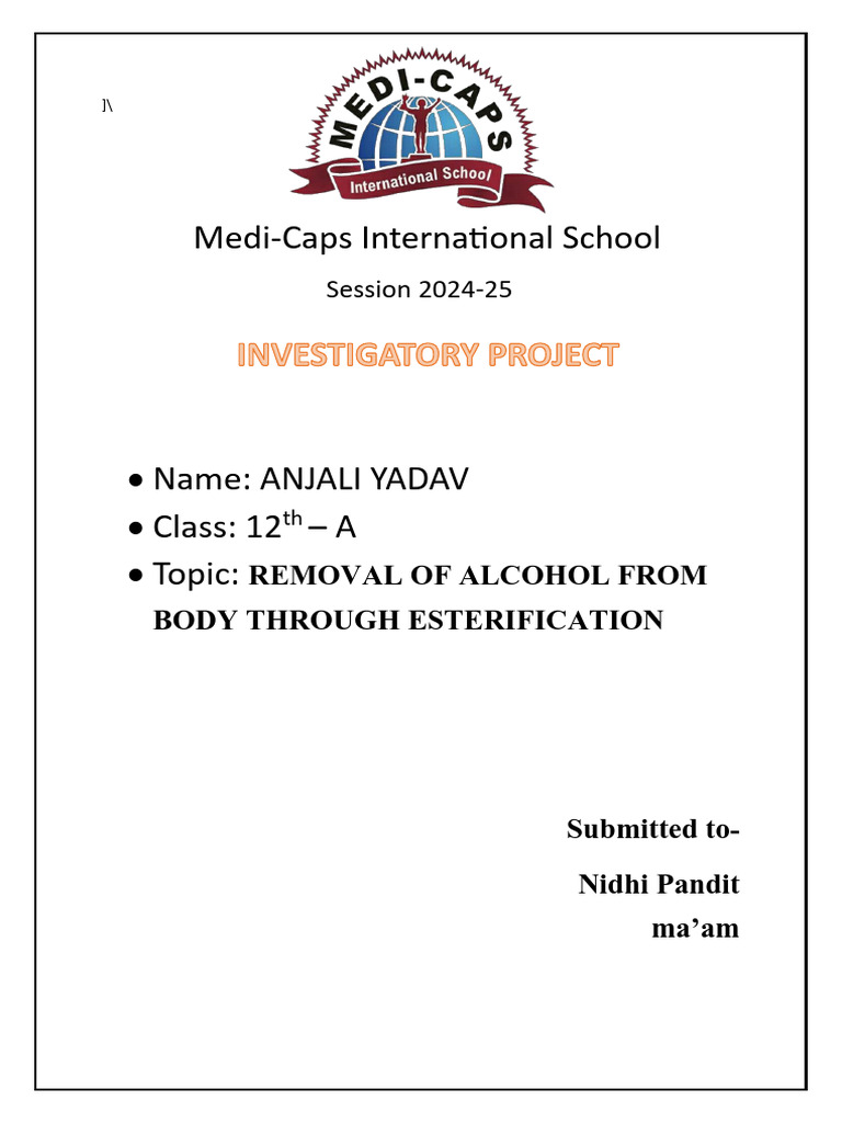 Chemistry Send File | PDF | Ester | Ethanol