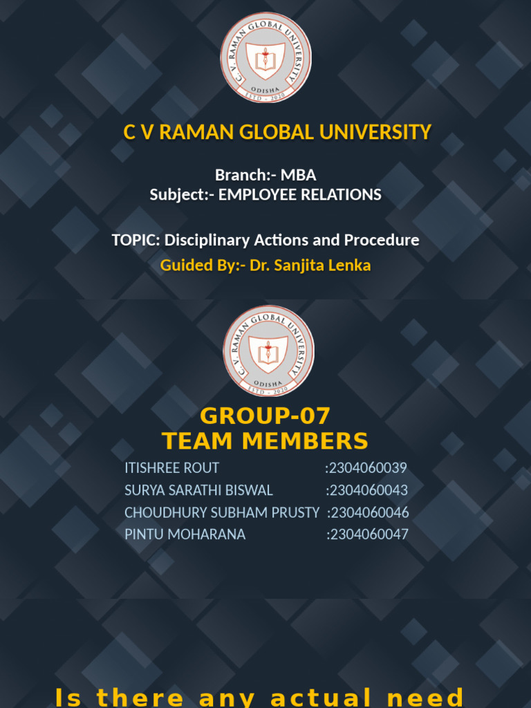 Steps Involved in The Disciplinary Procedure | PDF | Disciplines | Inquiry