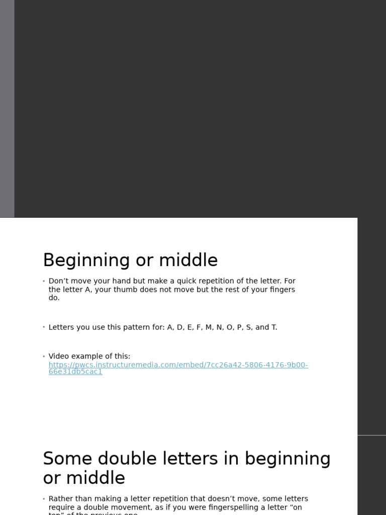 Double Letters Powerpoint | PDF