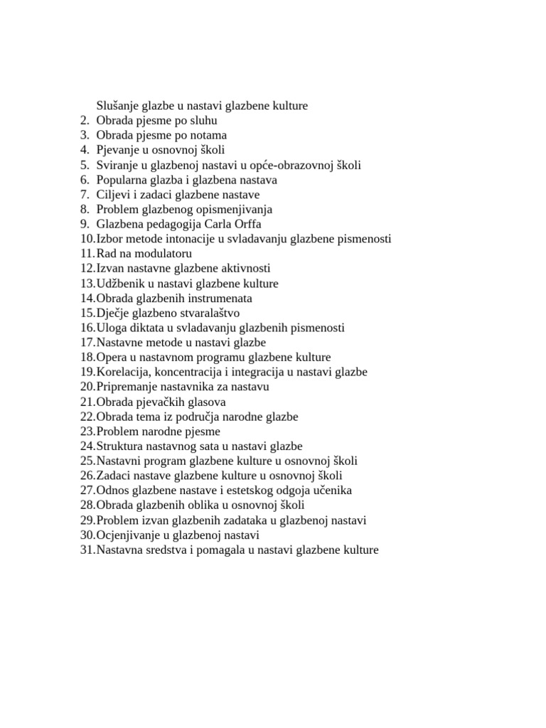 Teme Za Pismeni... | PDF