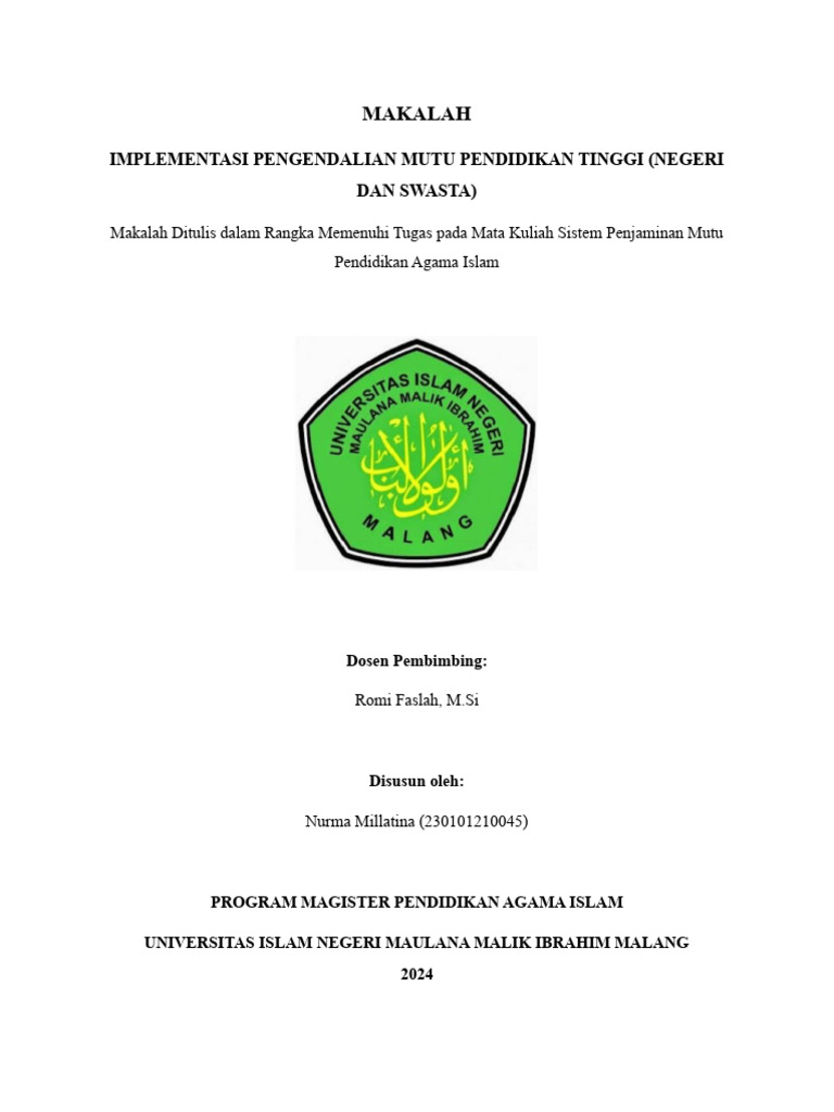Kel 6 - Nurma Millatina - 230101210045 - Makalah PM PAI - MPAI B | PDF ...