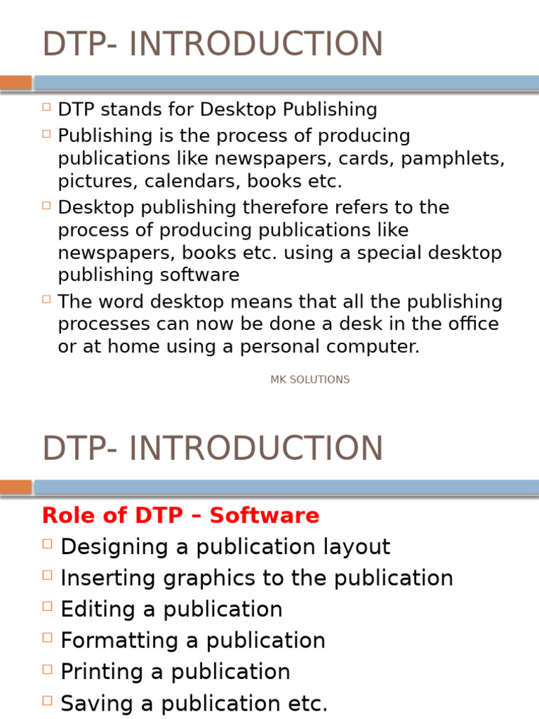 Introduction to Desktop Publishing (DTP) | PDF | Art