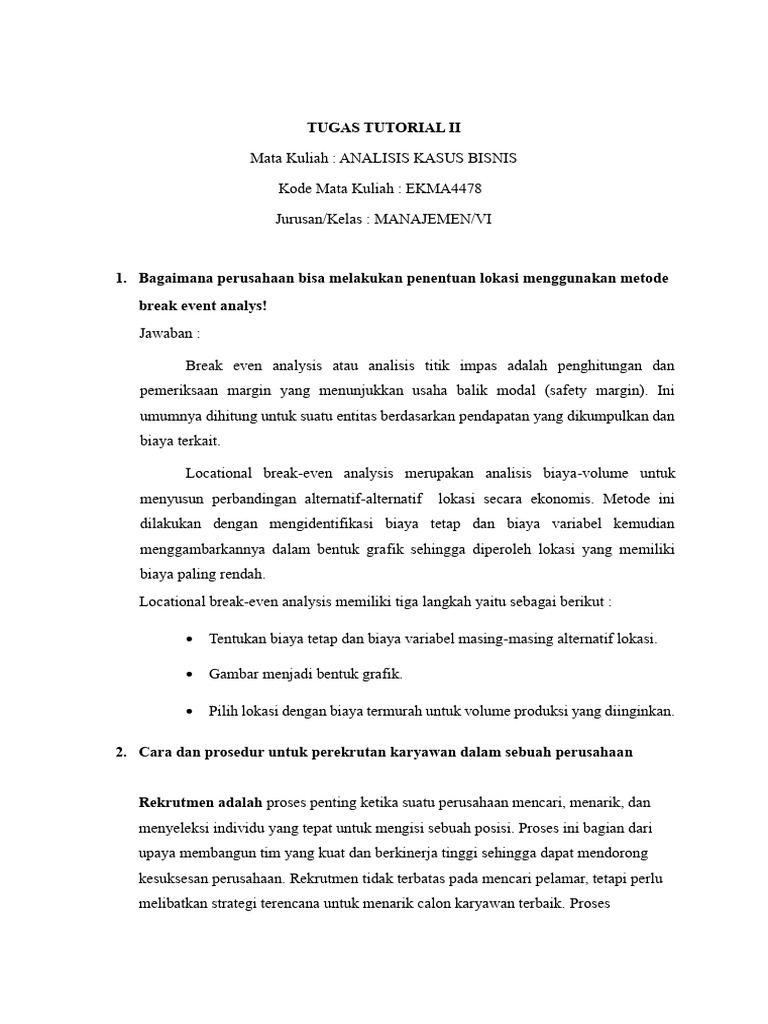 TT 2 - Puput Putri Ambarsari - 045199153 | PDF