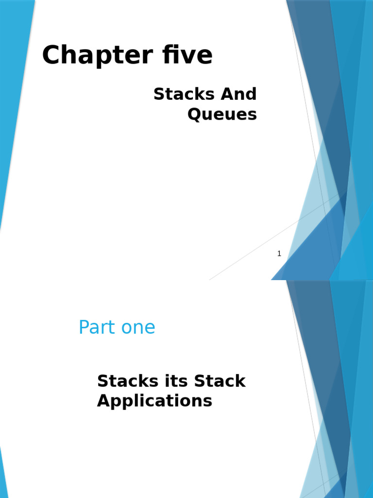 Chapter 5 Stack And Queue Teacher Pdf Queue Abstract Data Type Computer Programming
