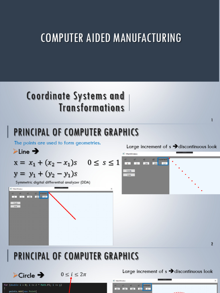 Coordinate Systems and Transformations | PDF | Cartesian Coordinate ...