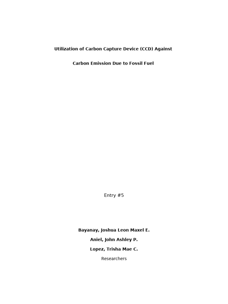 STEMAZING-SAMPLE-1 | PDF | Climate Change | Fossil Fuels