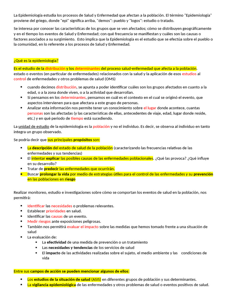 Resumen Final Epi | PDF | Mediana | Desviación Estándar