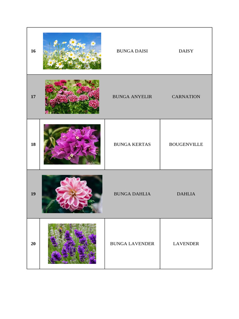 Bunga (Flower) | PDF