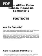 Contoh Footnone Dan Bodynote | PDF | Politik | Ilmu Sosial