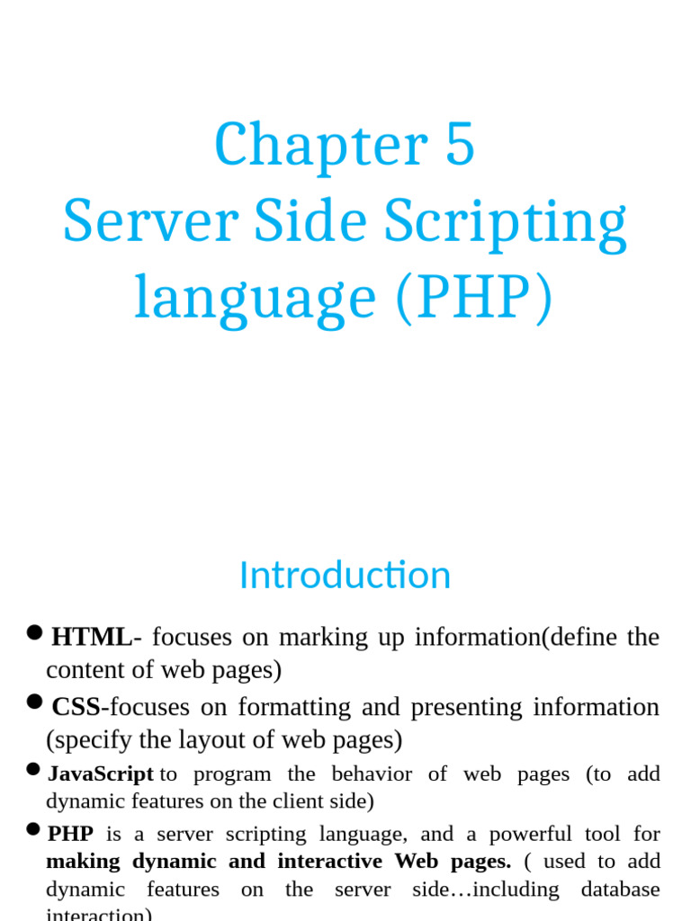 WP Chapter Five | PDF | Php | Dynamic Web Page