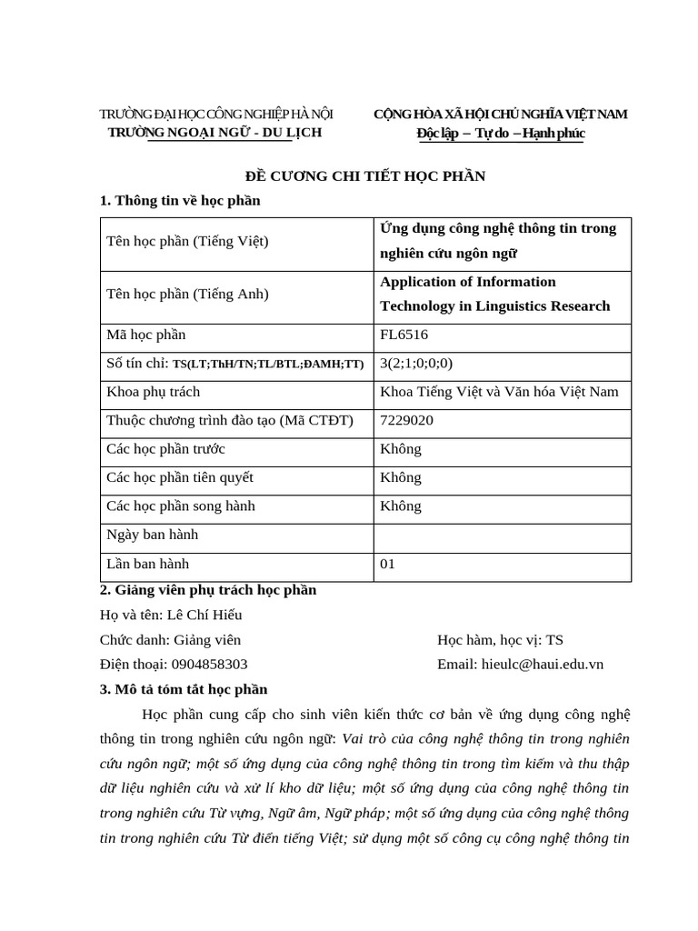 ĐCCT - Ứng Dụng CNTT Trong Nghiên (Sửa) | PDF