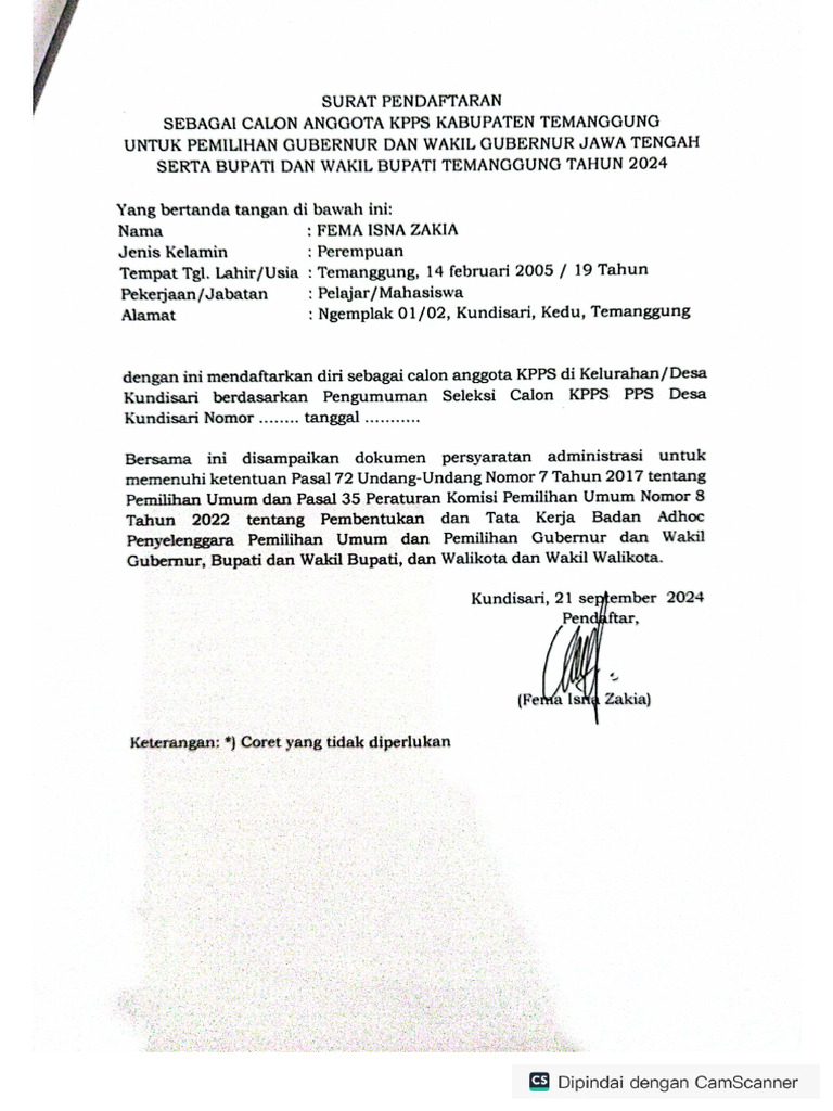 Fema Isna Zakia | PDF